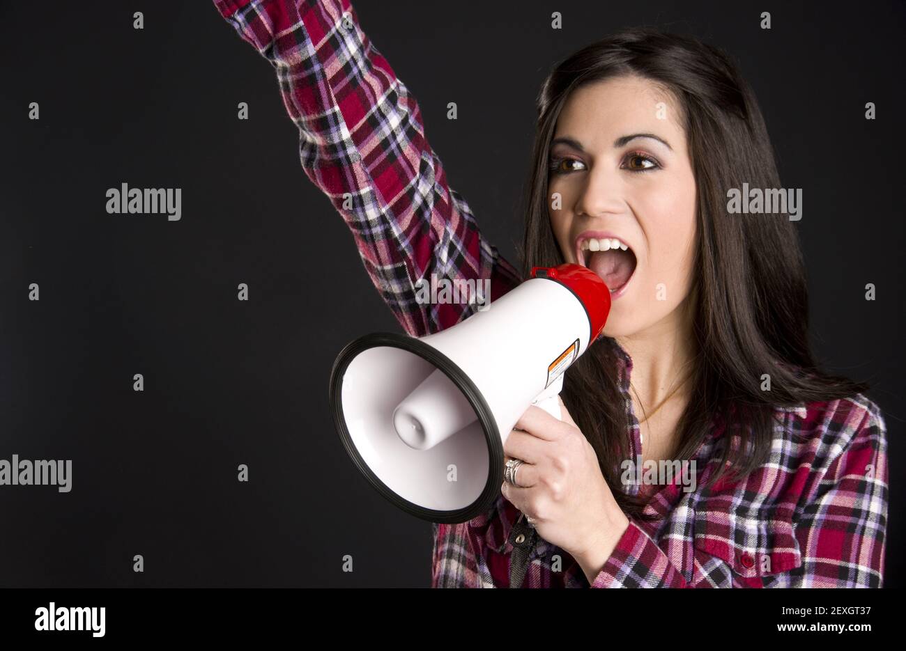 Female announcer hi-res stock photography and images - Alamy