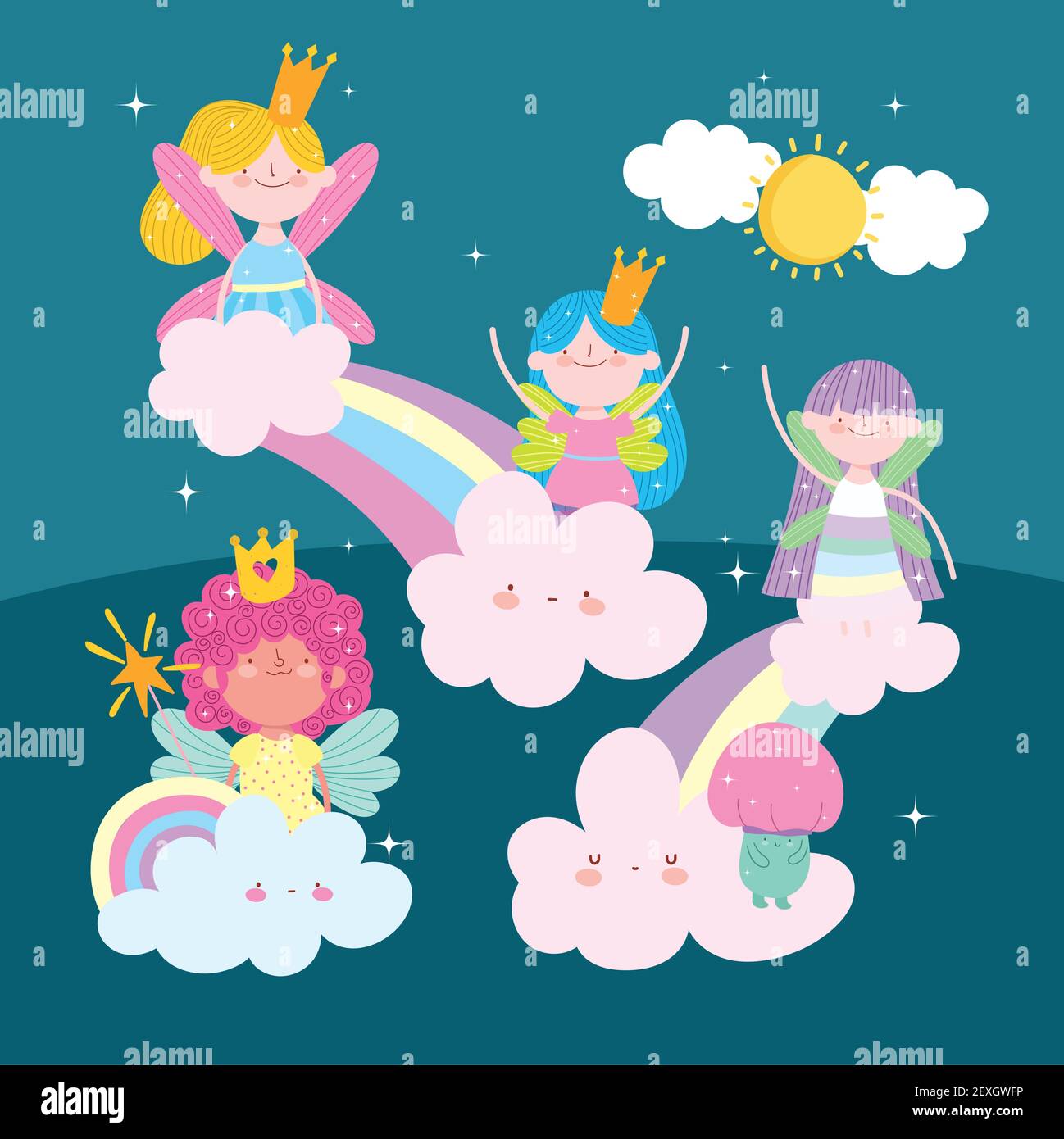 Fairy tale fairies Stock Vector Images - Alamy