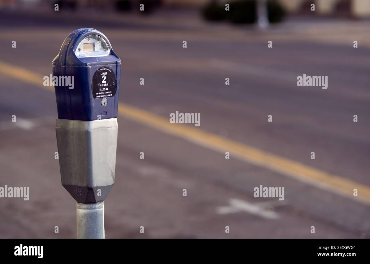 Downtown Street Paid Parking Meter Stock Photo - Alamy