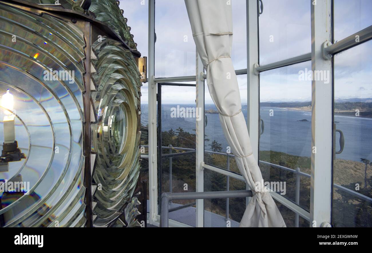 First Order Fresnel Lighthouse Magnifying Lens Stock Photo - Alamy
