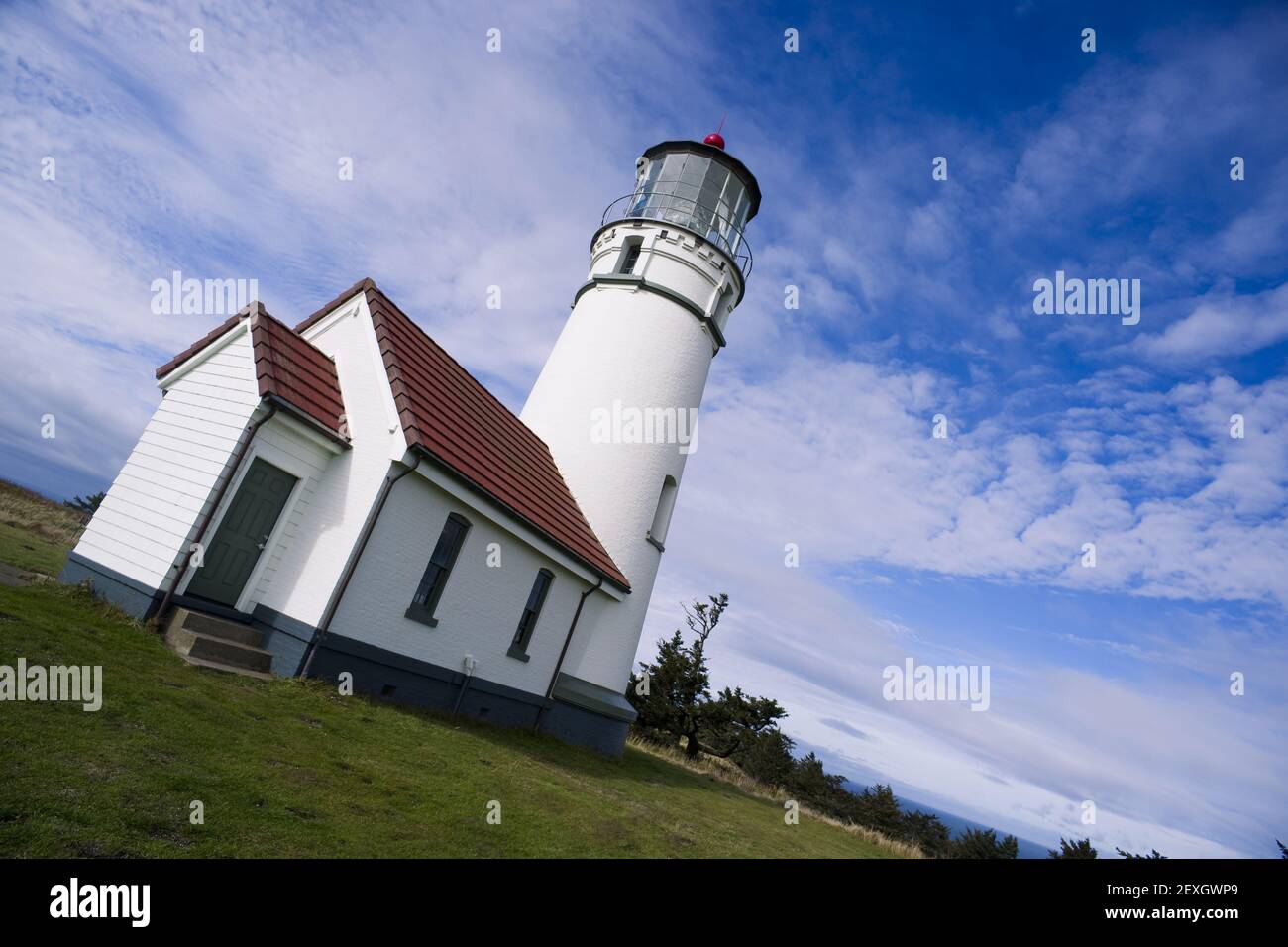Cape Blanco Lighthouse Nautical Beacon Stock Photo - Alamy
