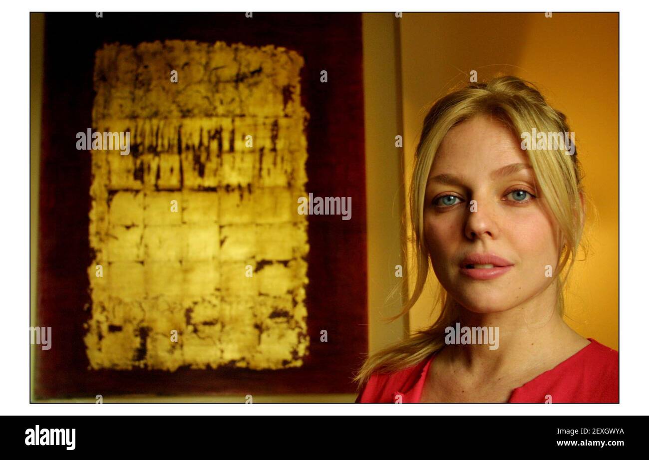 Susan Mizzi.....Artist at home.pic David Sandison 26/2/2003 Stock Photo ...