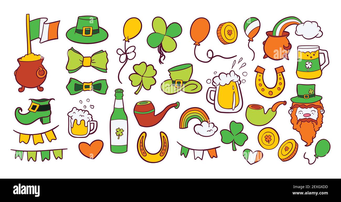 Saint Patrick's day celebrations, 17 March, celebration themed vector ...