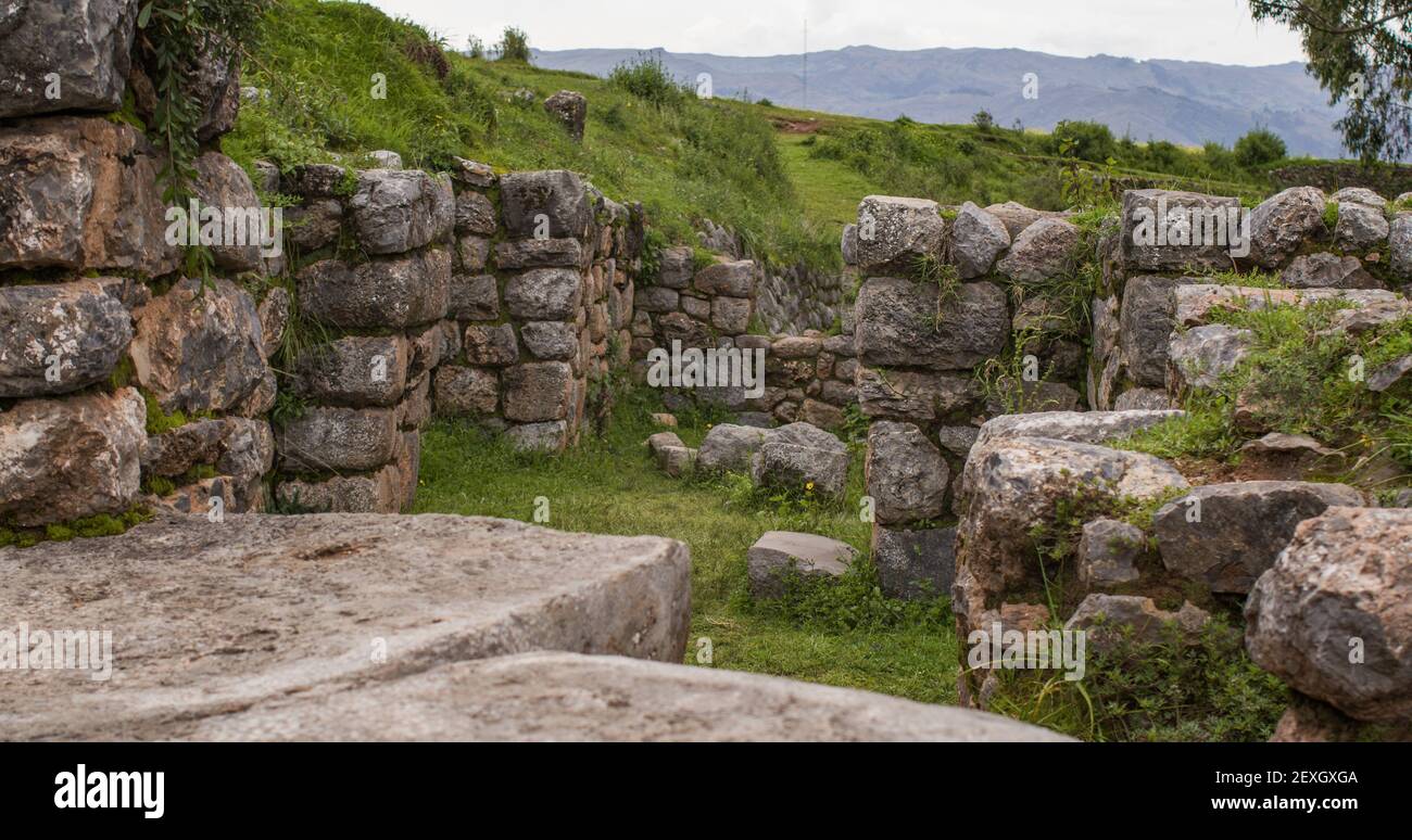 Inside of Inca Monkey temple in Cuasco, Peru Stock Photo - Alamy