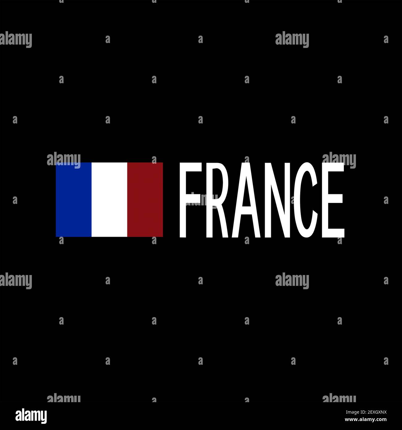 France to the Right of the French National Flag Stock Photo - Alamy