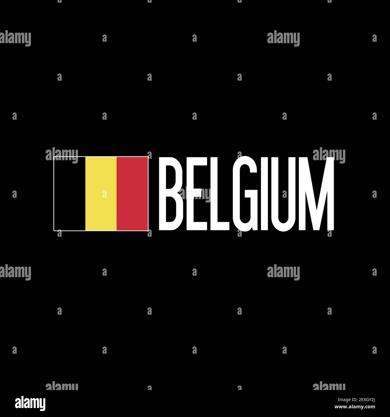 Square Belgian National Flag, Black, Yellow, Red Stock Photo - Alamy