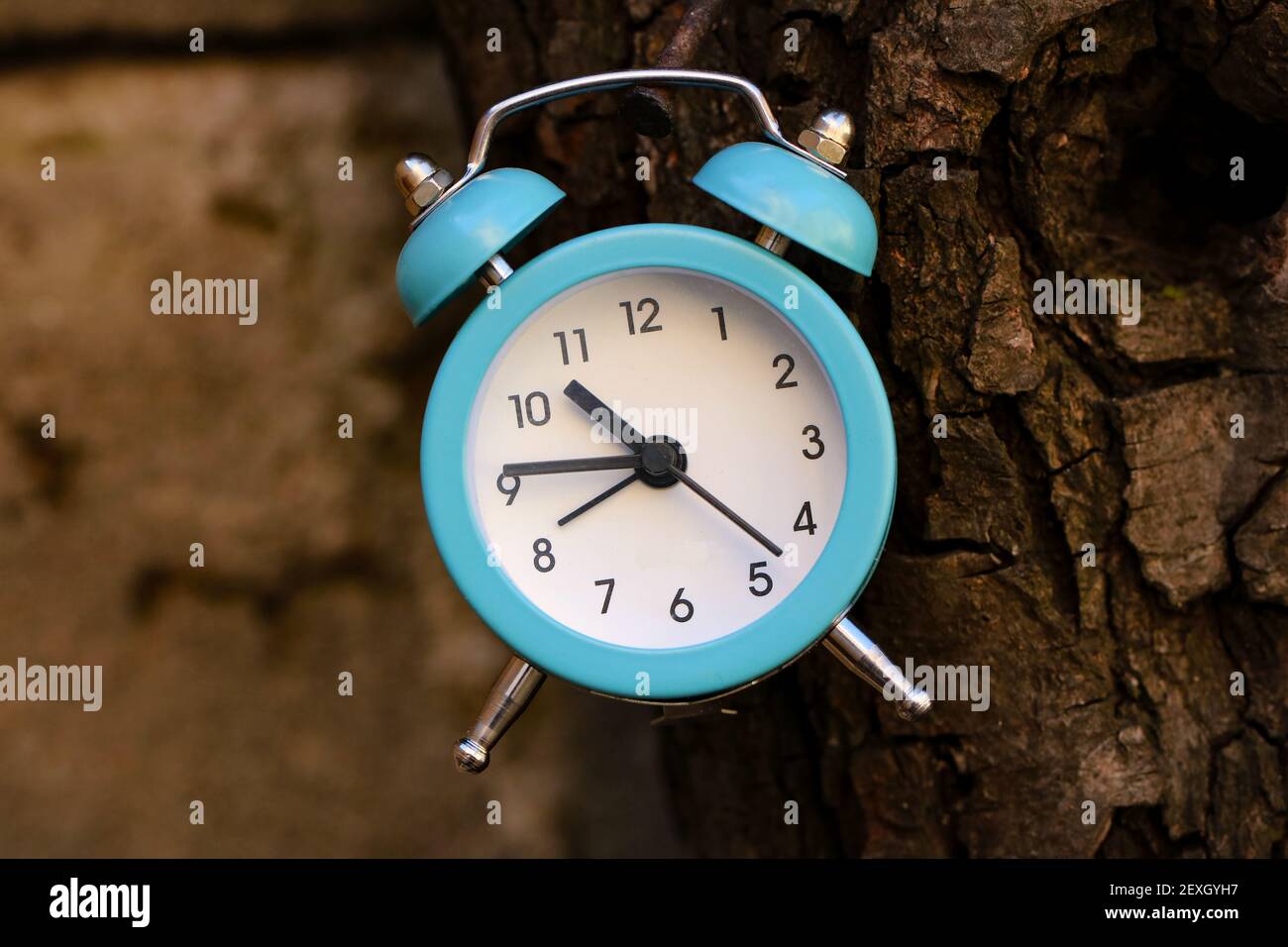 Nostalgia blue clock hi-res stock photography and images - Alamy