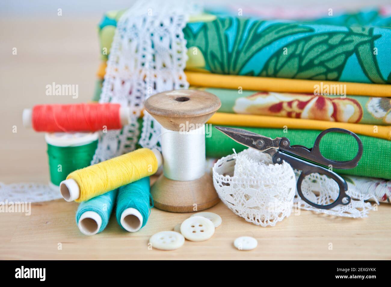 Sewing fabrics hi-res stock photography and images - Alamy
