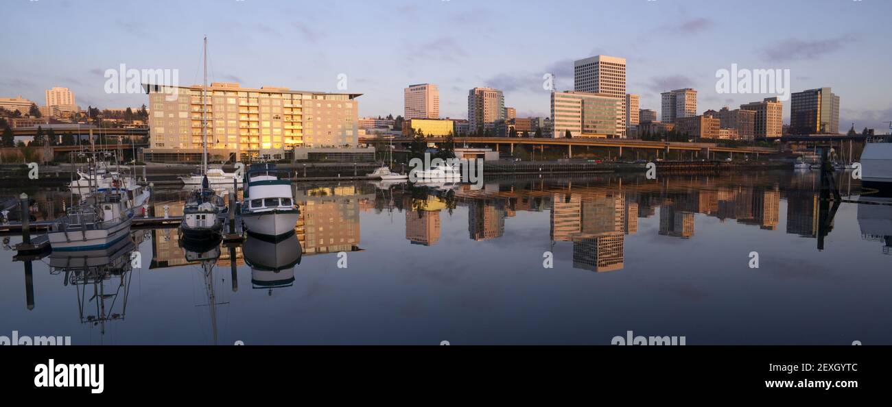 Buildings Viaduct Infrastructure Thea Foss Waterway Tacoma Washington ...