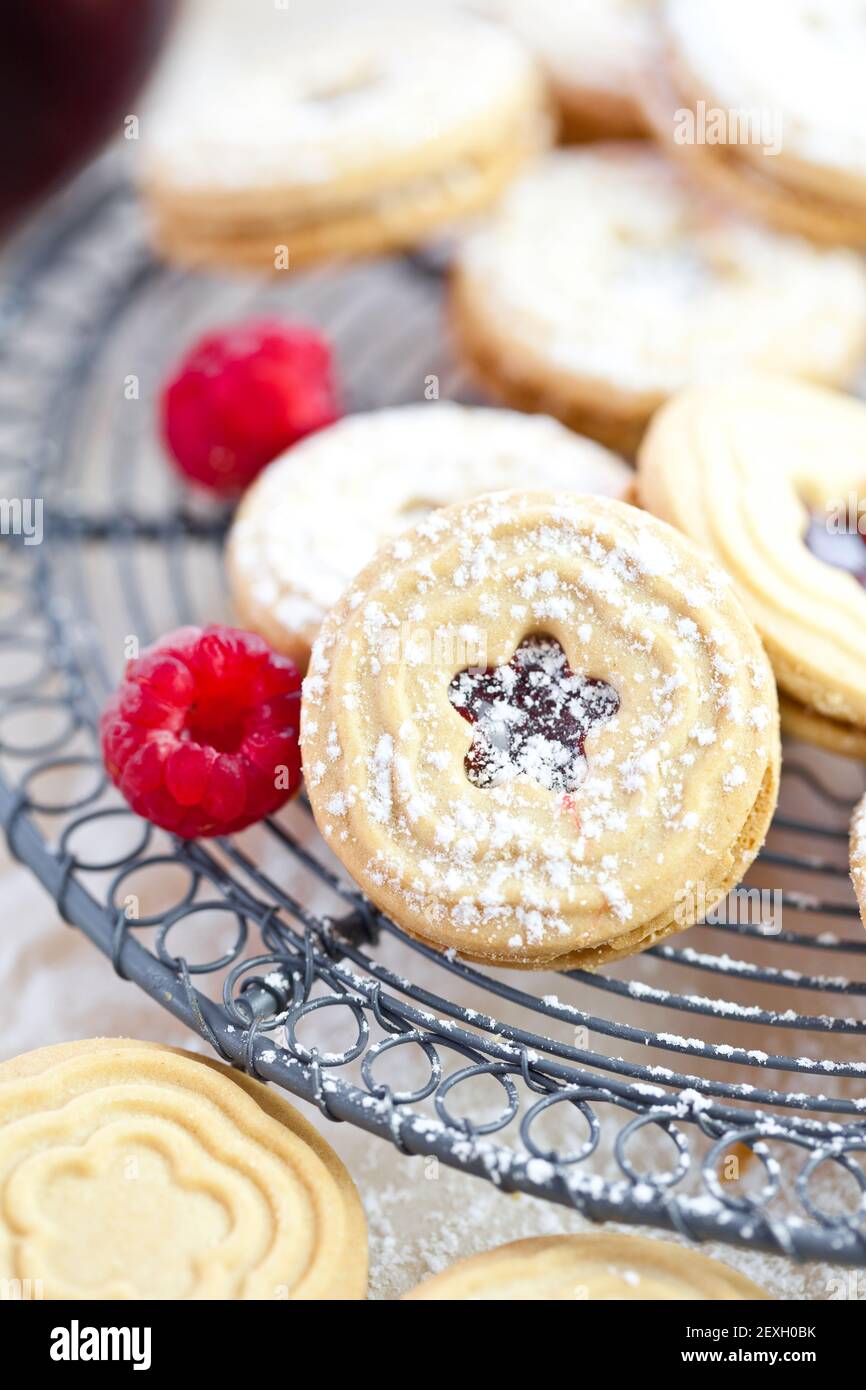 Jam filled biscuits hi-res stock photography and images - Alamy