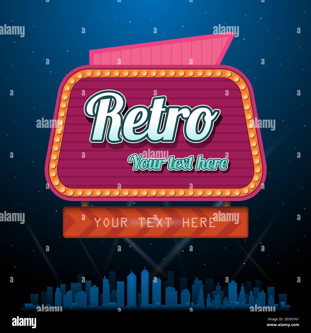 Retro 50s advertising signage hi-res stock photography and images - Alamy