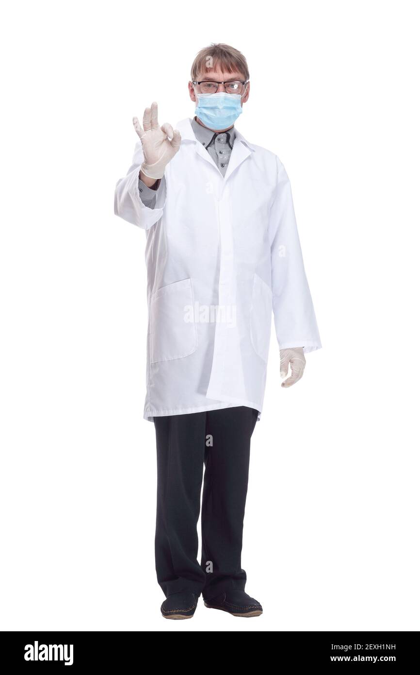 Hand scientist in protective Cut Out Stock Images & Pictures - Alamy