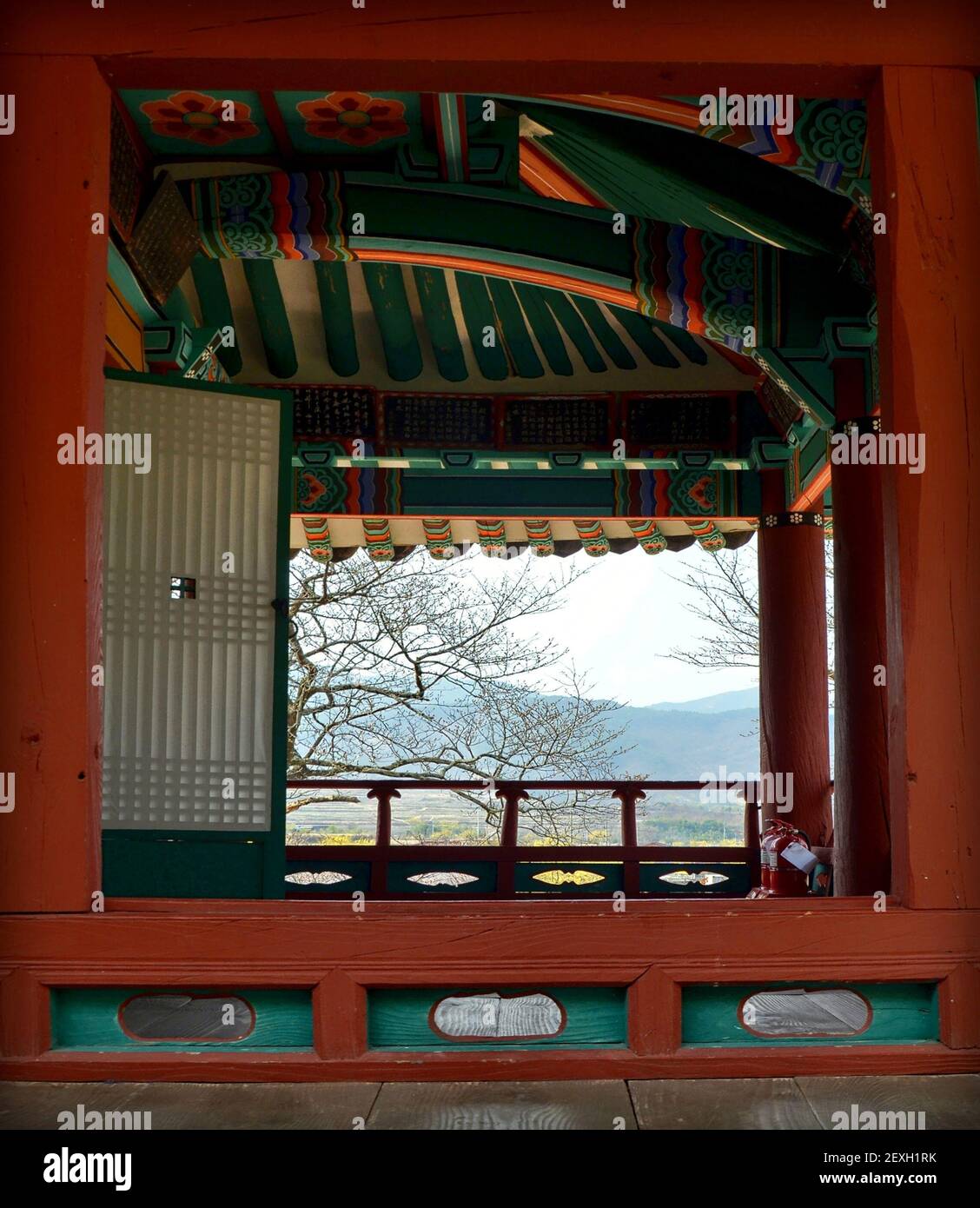 Traditional architecture in Gurye village, during Sansuyu flower ...