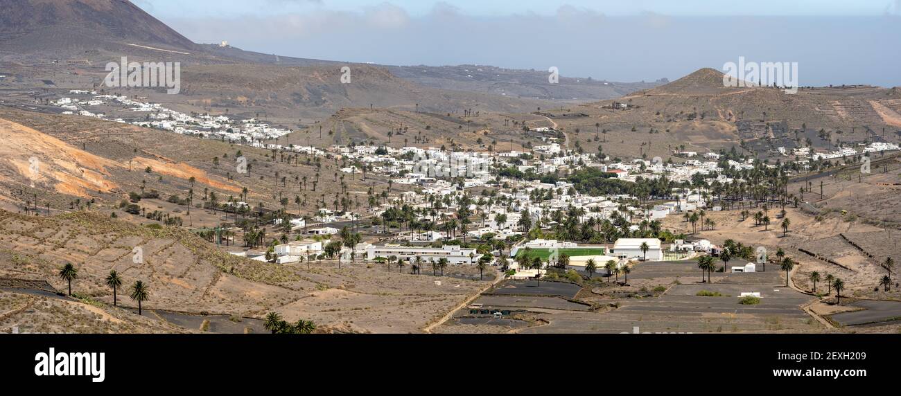 A panoramic shot of the beautiful view of the Haria Valley of Thousand ...