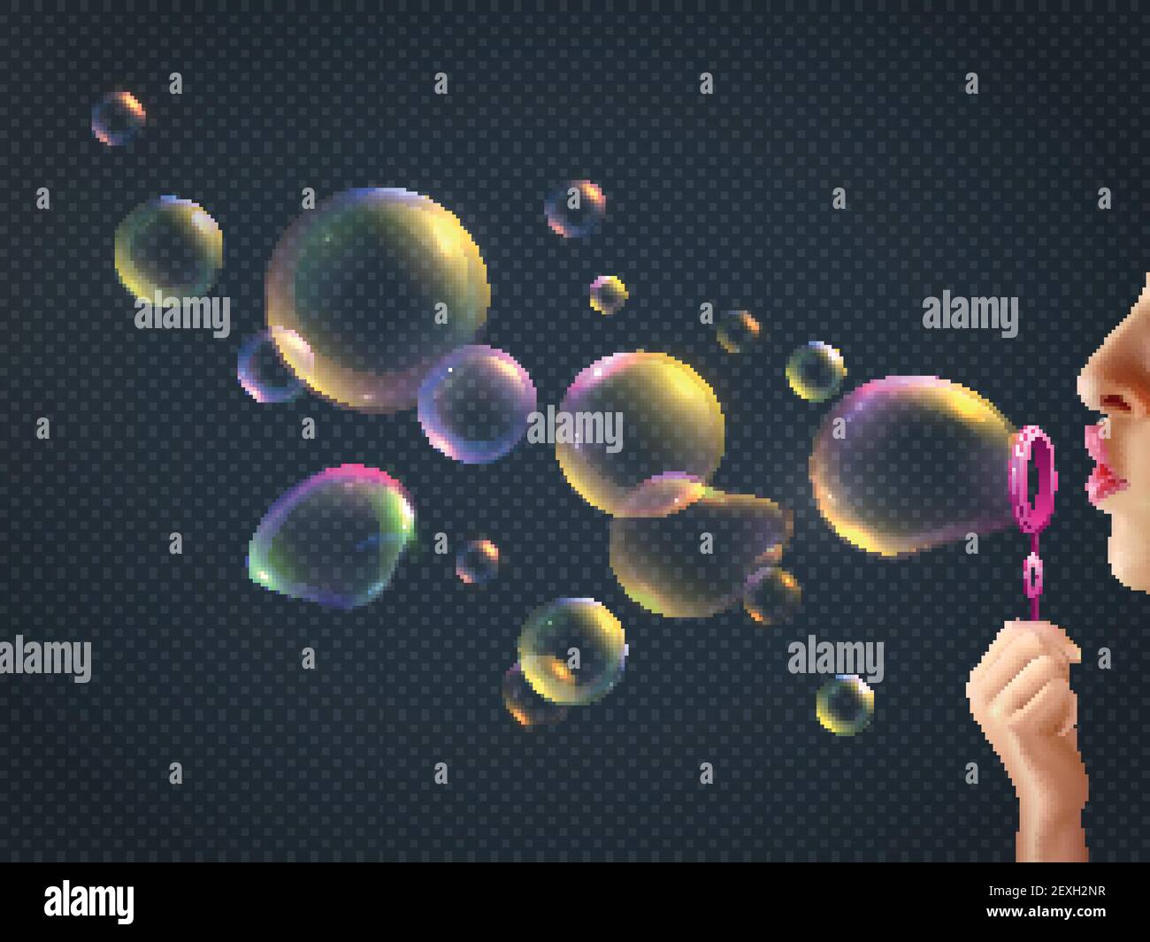 Lip bubble art vector Stock Vector Images - Alamy