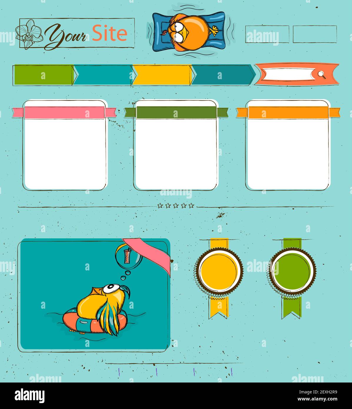 Cartoon birds hi-res stock photography and images - Alamy