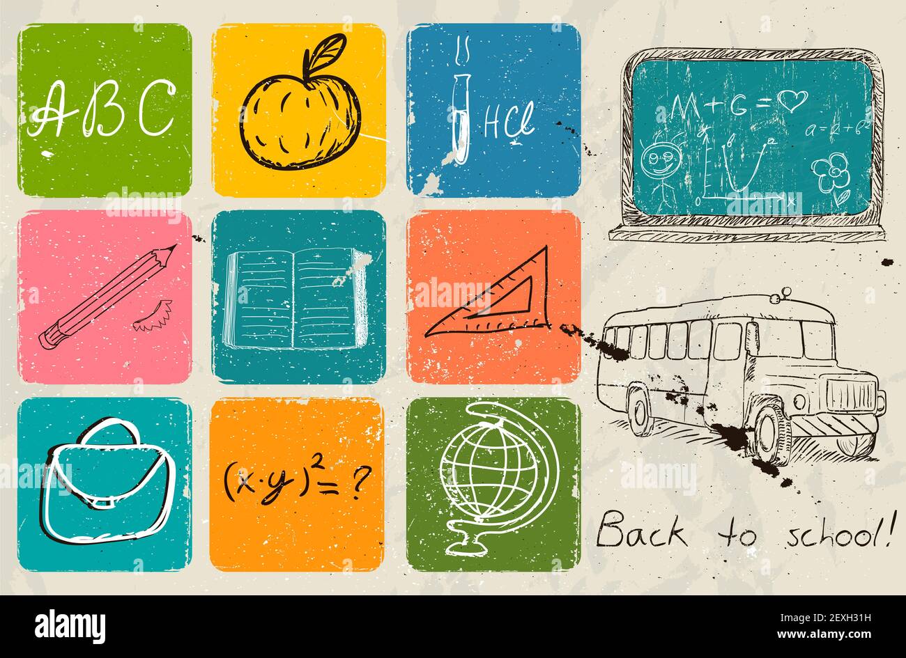 Child drawing poster hi-res stock photography and images - Alamy