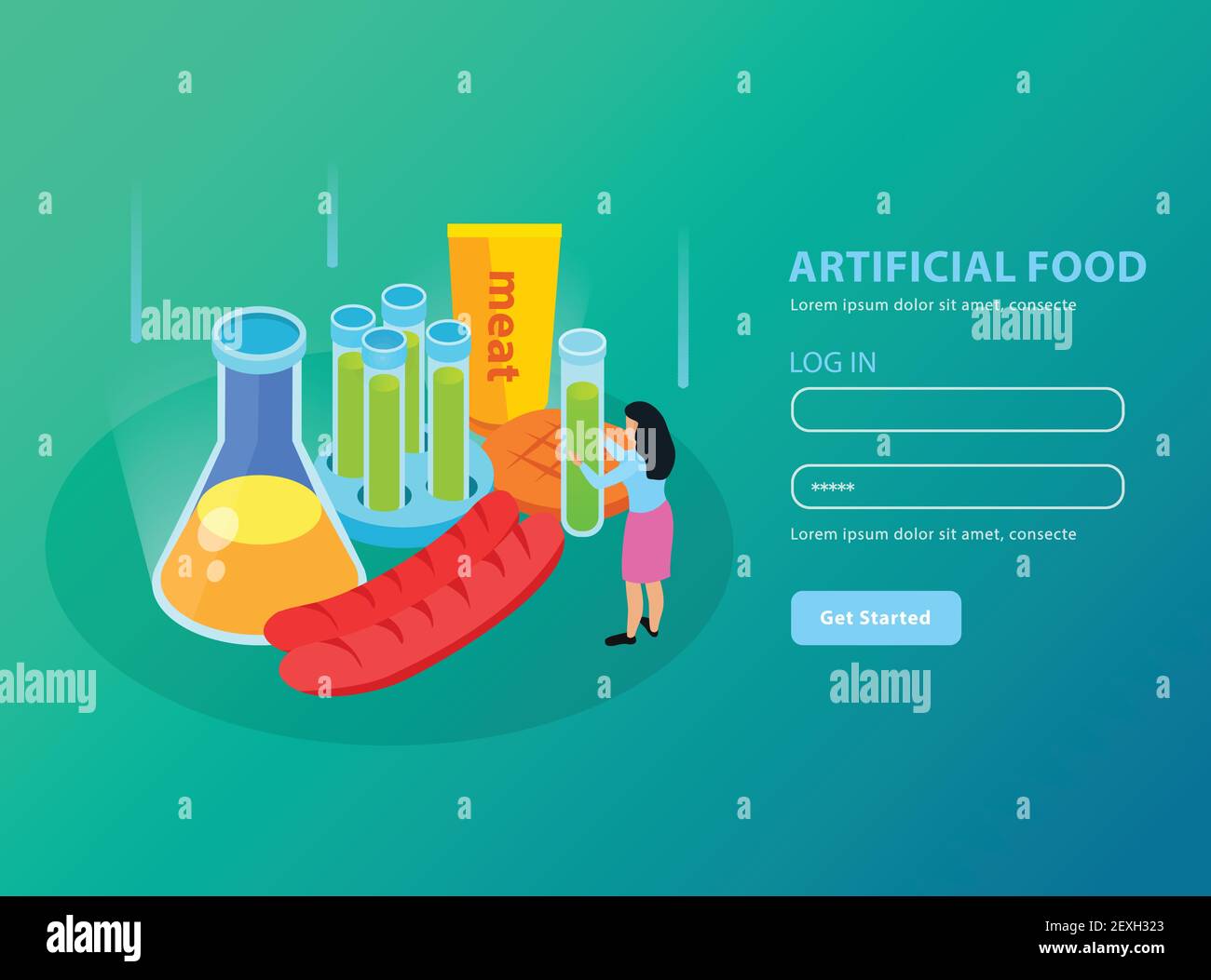 Artificial foods Stock Vector Images - Alamy