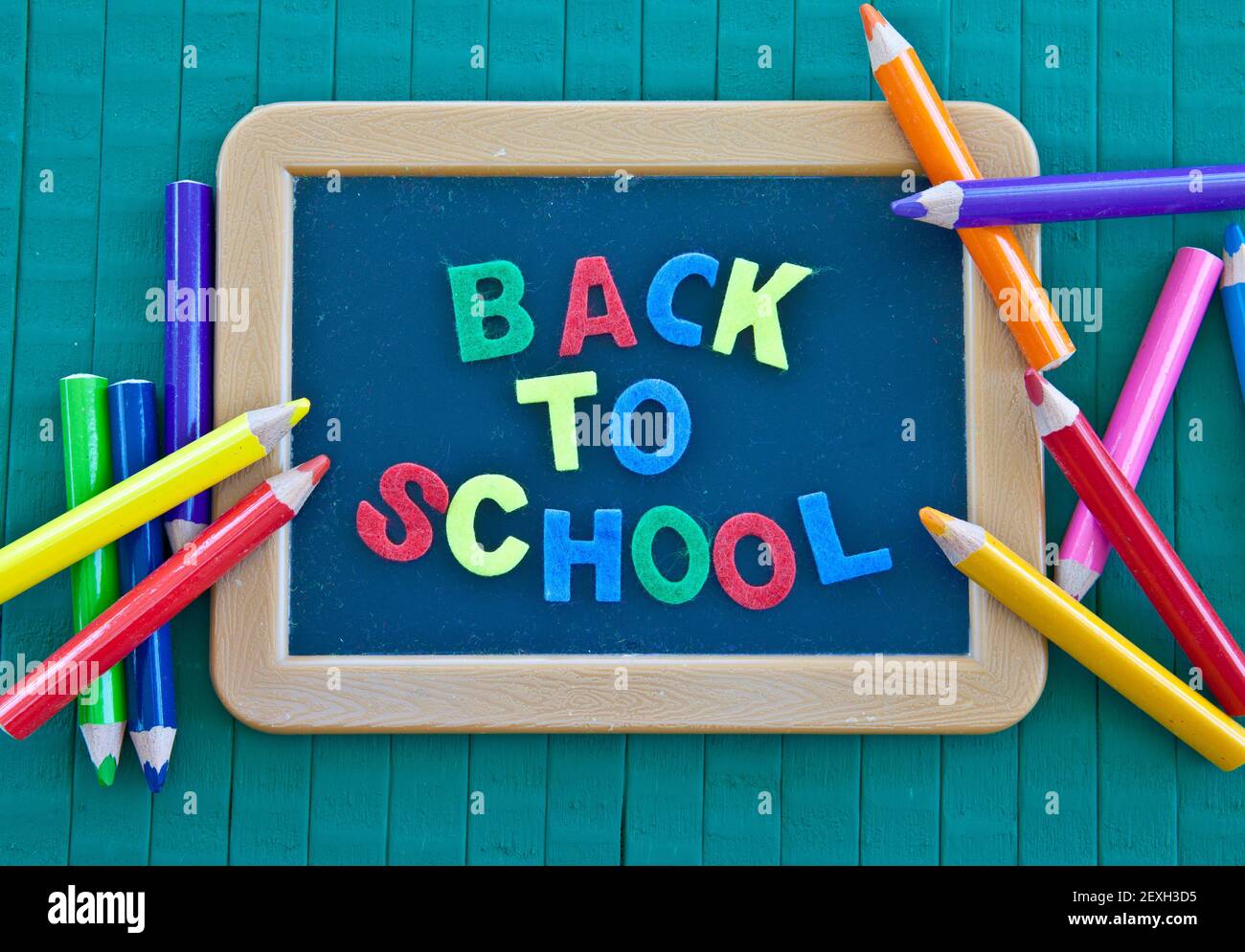 Background to the start of school Stock Photo - Alamy