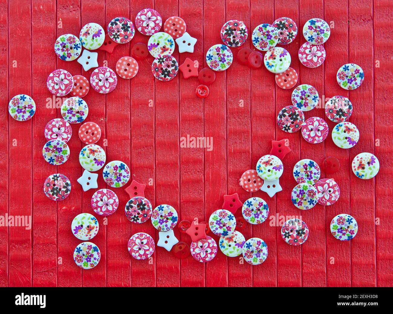Background with a frame of colorful buttons Stock Photo - Alamy