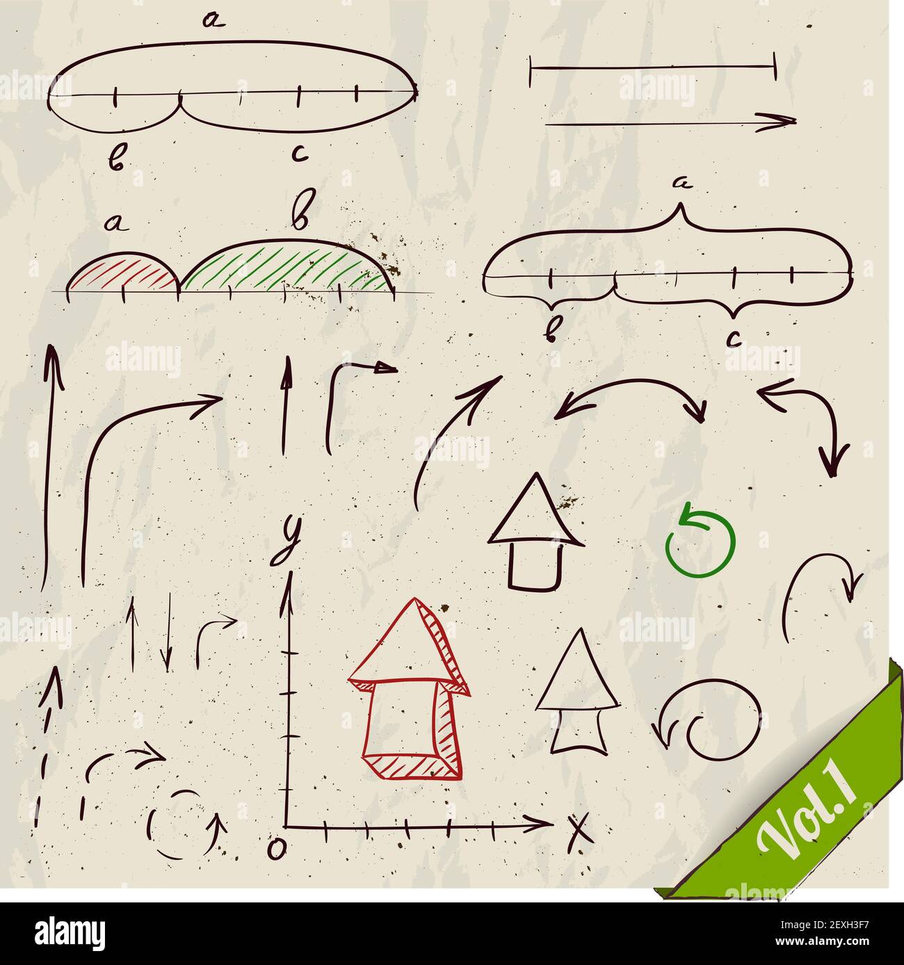 Set of arrows and math elements Stock Photo - Alamy Set of arrows and math elements Stock Photo - Alamy