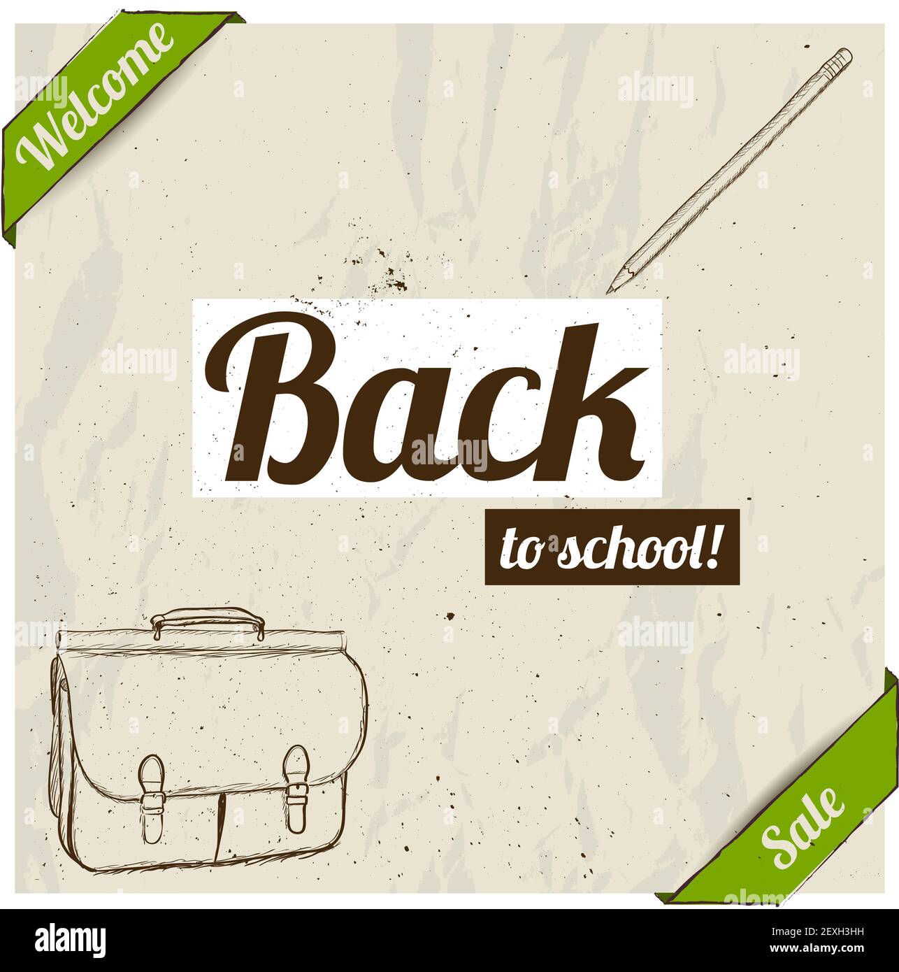 School backpack vector Cut Out Stock Images & Pictures - Alamy