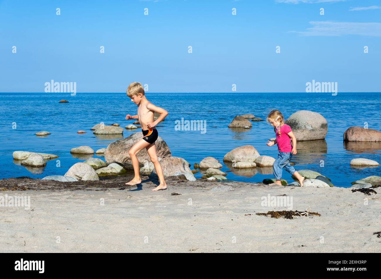 Romping together hi-res stock photography and images - Alamy