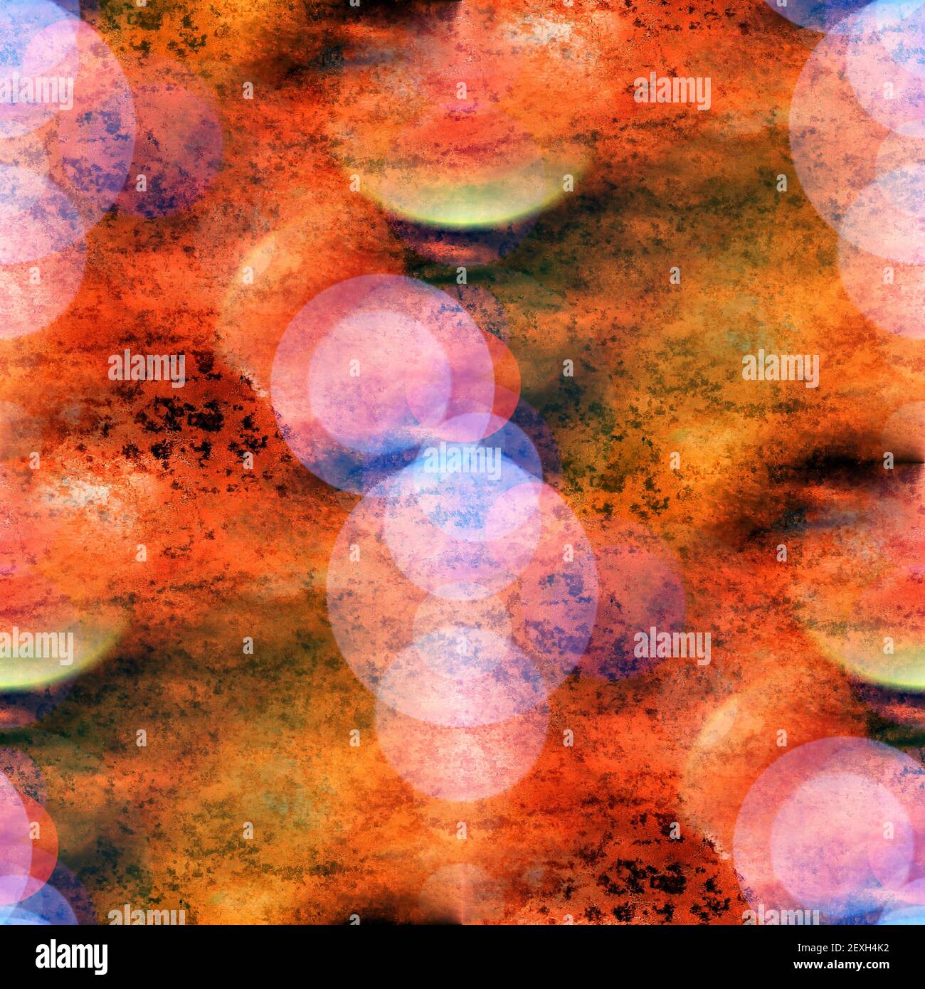 Sunlight macro orange, brown stains watercolor seamless texture Stock ...