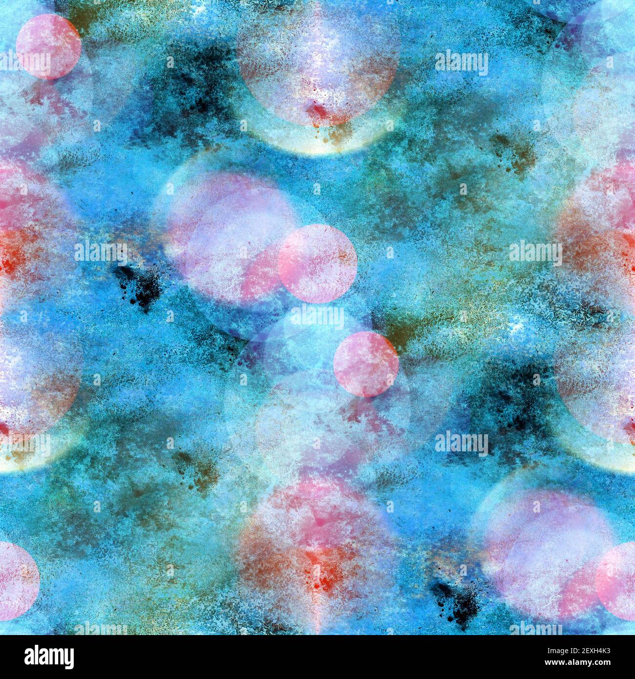 Sunlight macro blue stains, watercolor seamless texture paint wa Stock ...