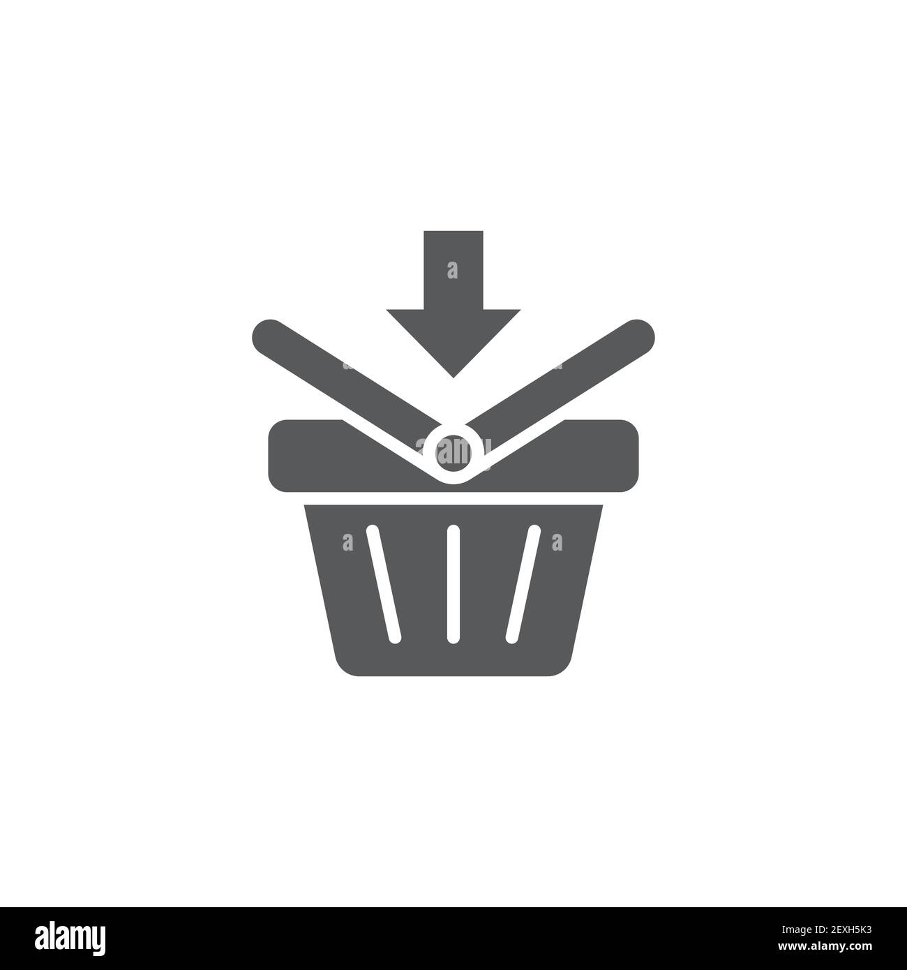 Line color shopping bag Black and White Stock Photos & Images - Alamy