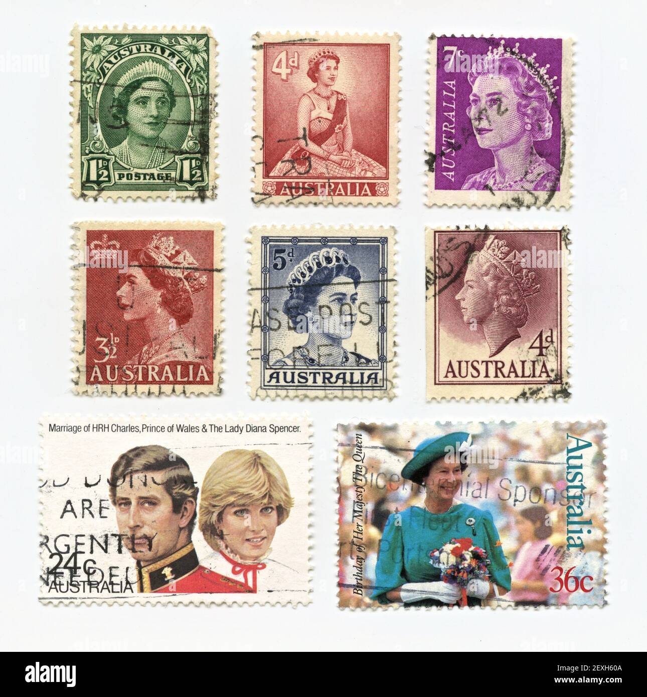 Queen elizabeth stamp collection hi-res stock photography and images ...