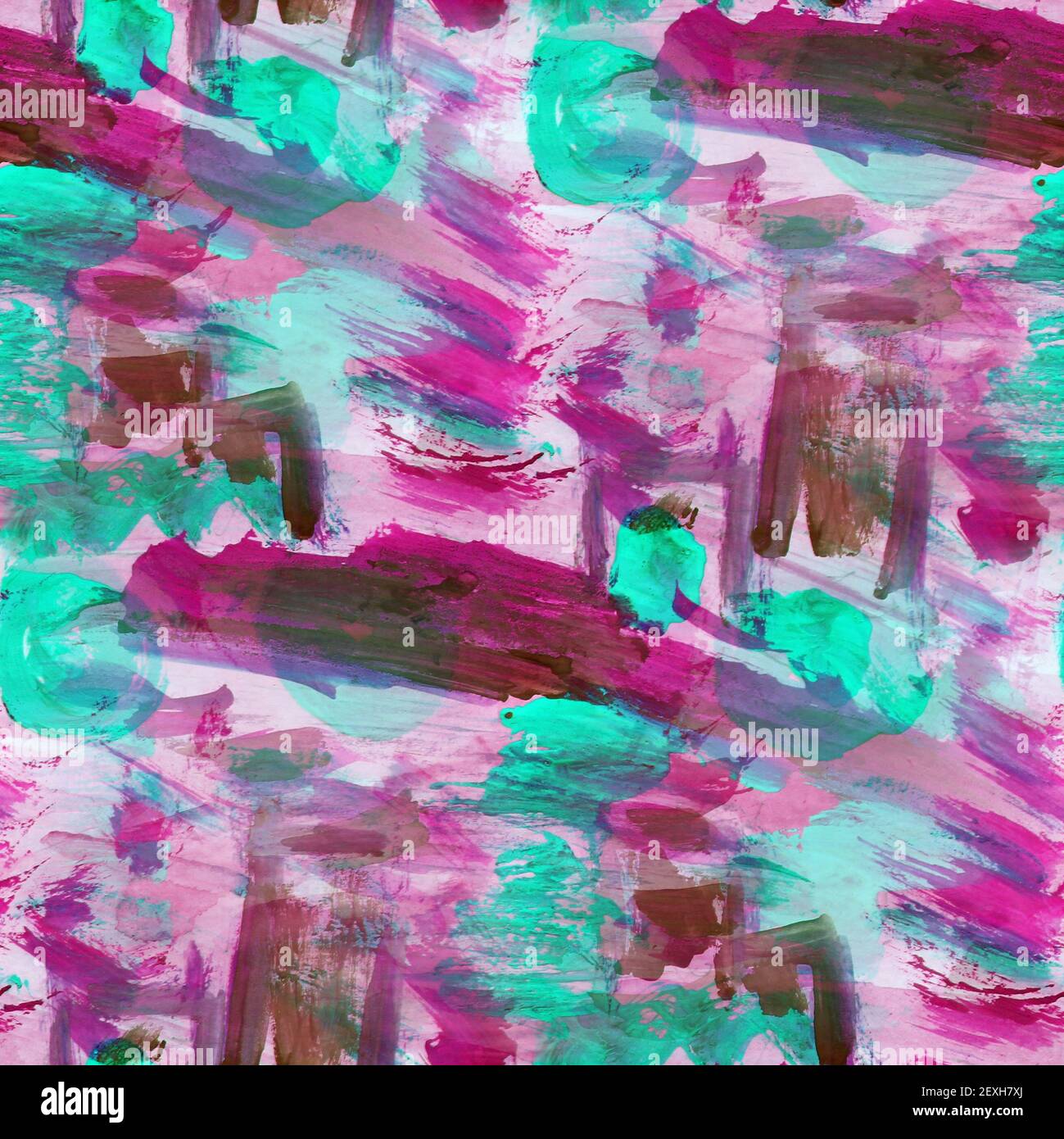 Watercolor background blue, pink seamless texture abstract paint ...