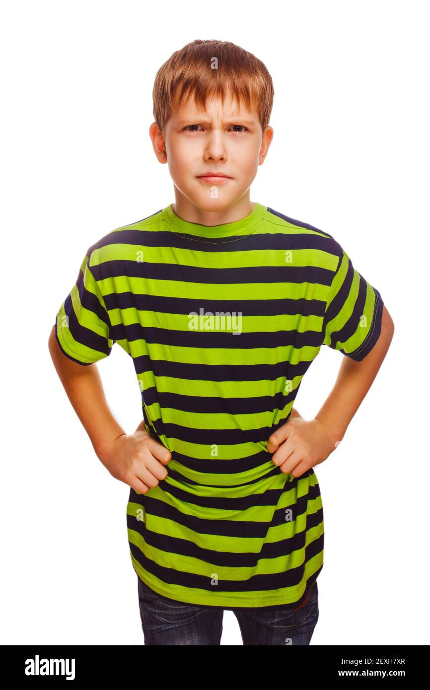 Portrait of an angry boy hi-res stock photography and images - Alamy