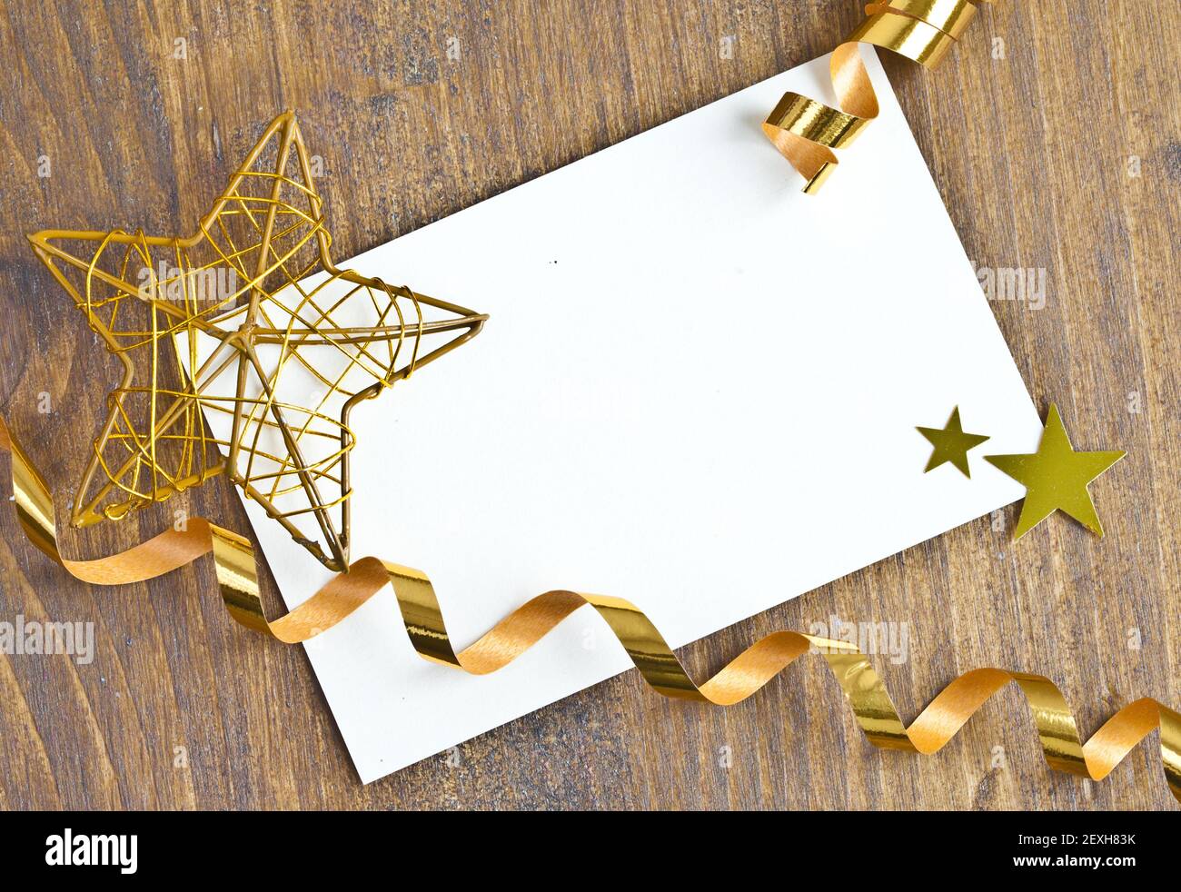 Gift card with text space Stock Photo - Alamy