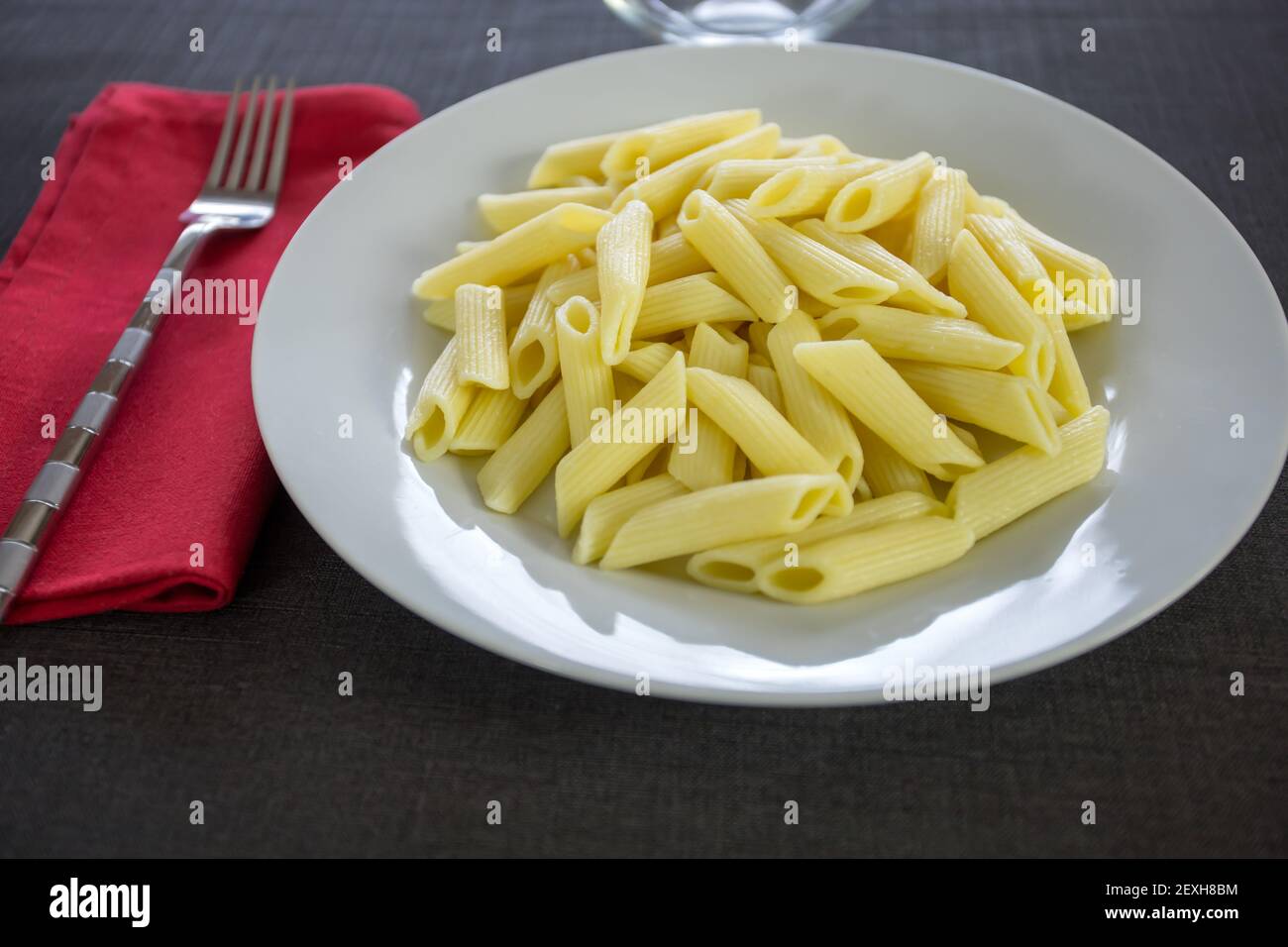 plain pasta plate Stock Photo - Alamy