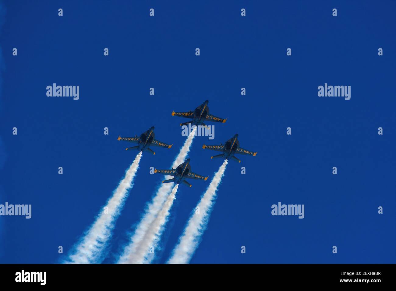 Blue Angels Flying in Formation Stock Photo - Alamy