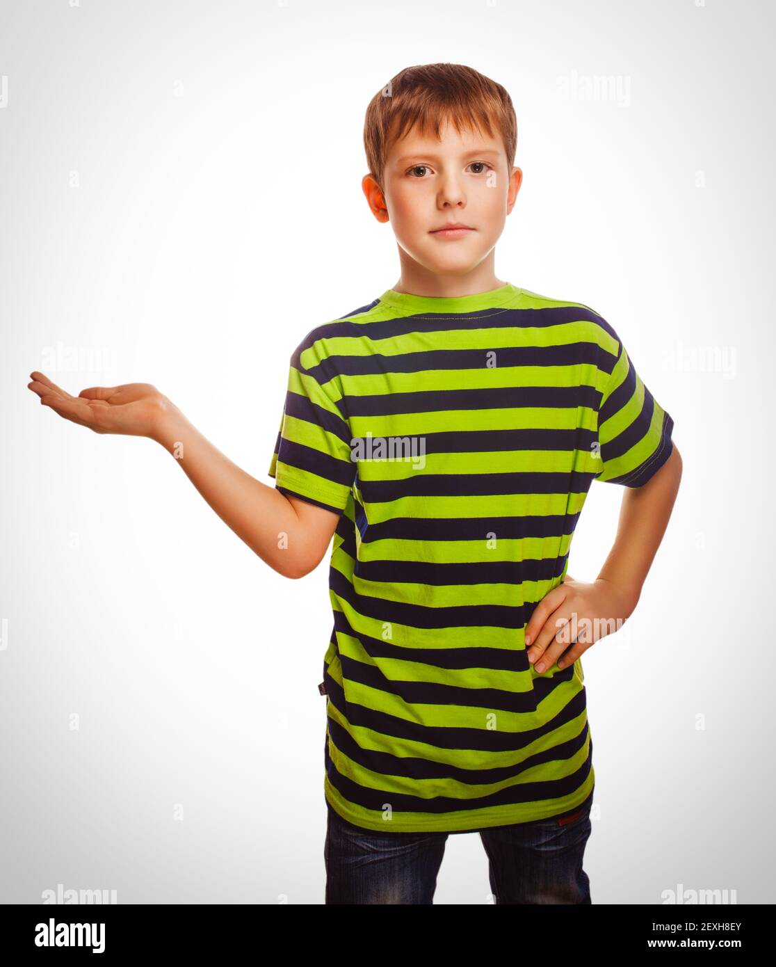 Boy holding open blank hi-res stock photography and images - Alamy