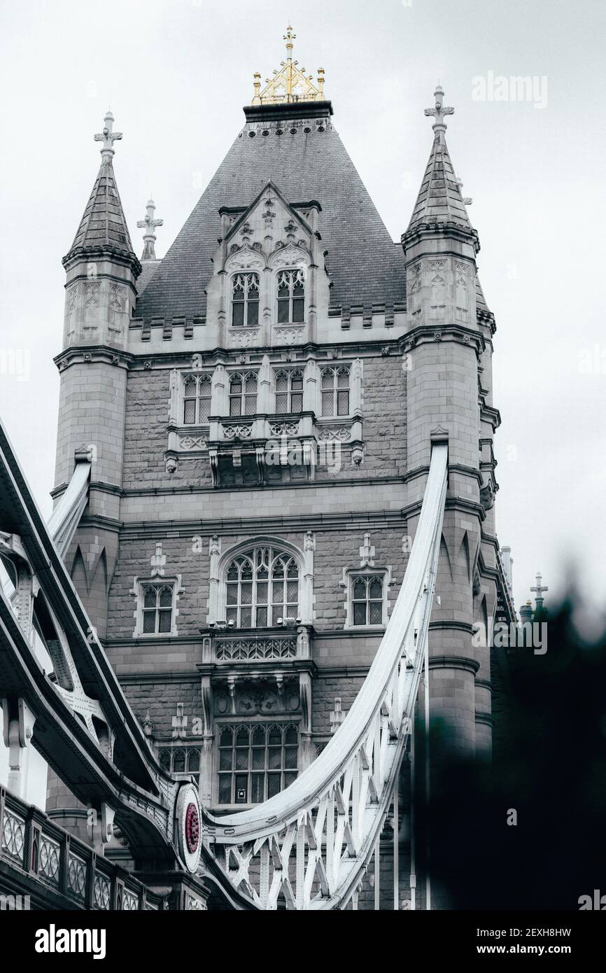 A Vintage Old School Photo of the Tower Bridge in London, England ...