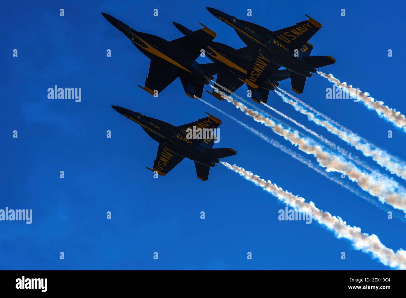 Blue Angels Flying in Formation Stock Photo - Alamy