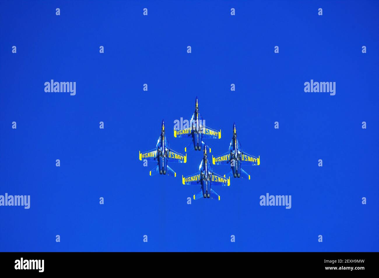 Blue Angels Flying in Formation Stock Photo - Alamy