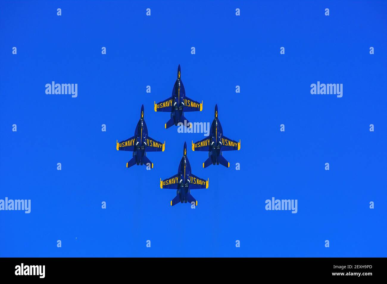 Blue Angels Flying in Formation Stock Photo - Alamy