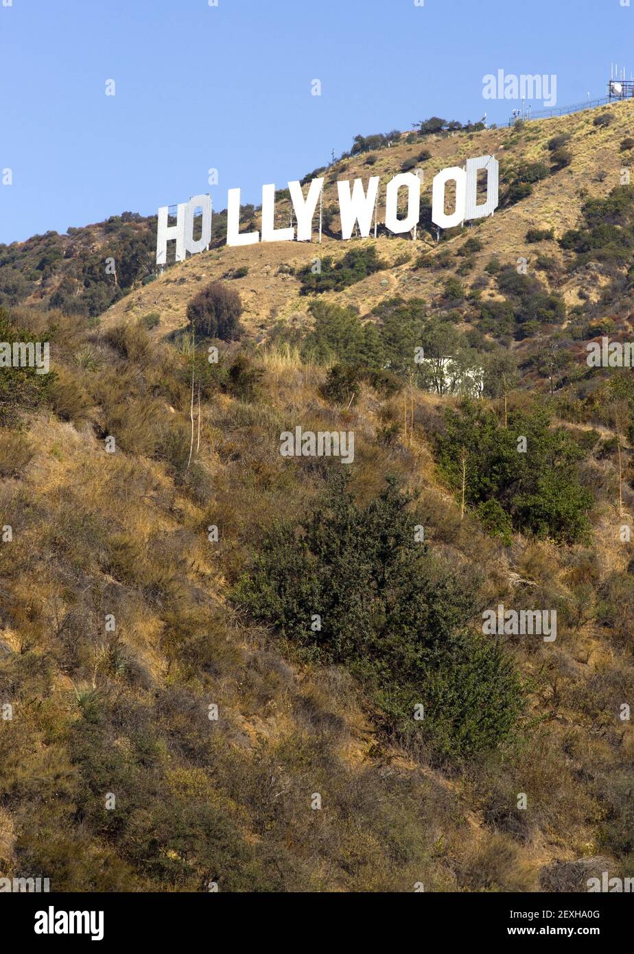 Aerial hollywood sign hi-res stock photography and images - Alamy