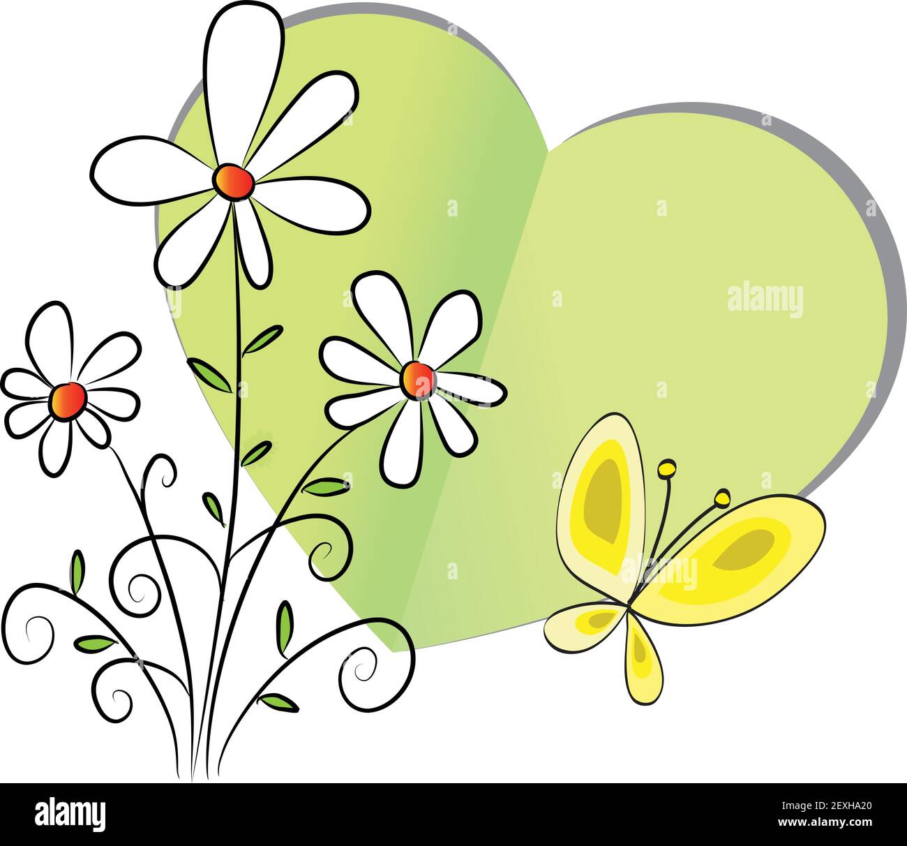 vector heart shape design border background Stock Vector Image & Art ...