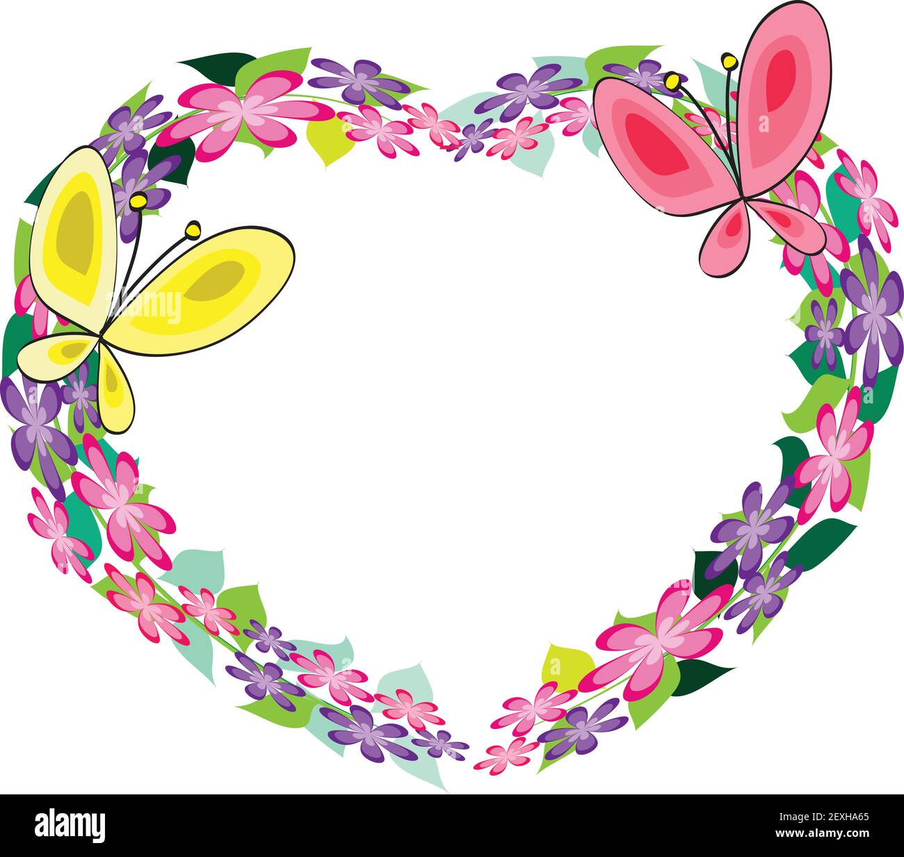 Vector Heart Border Design