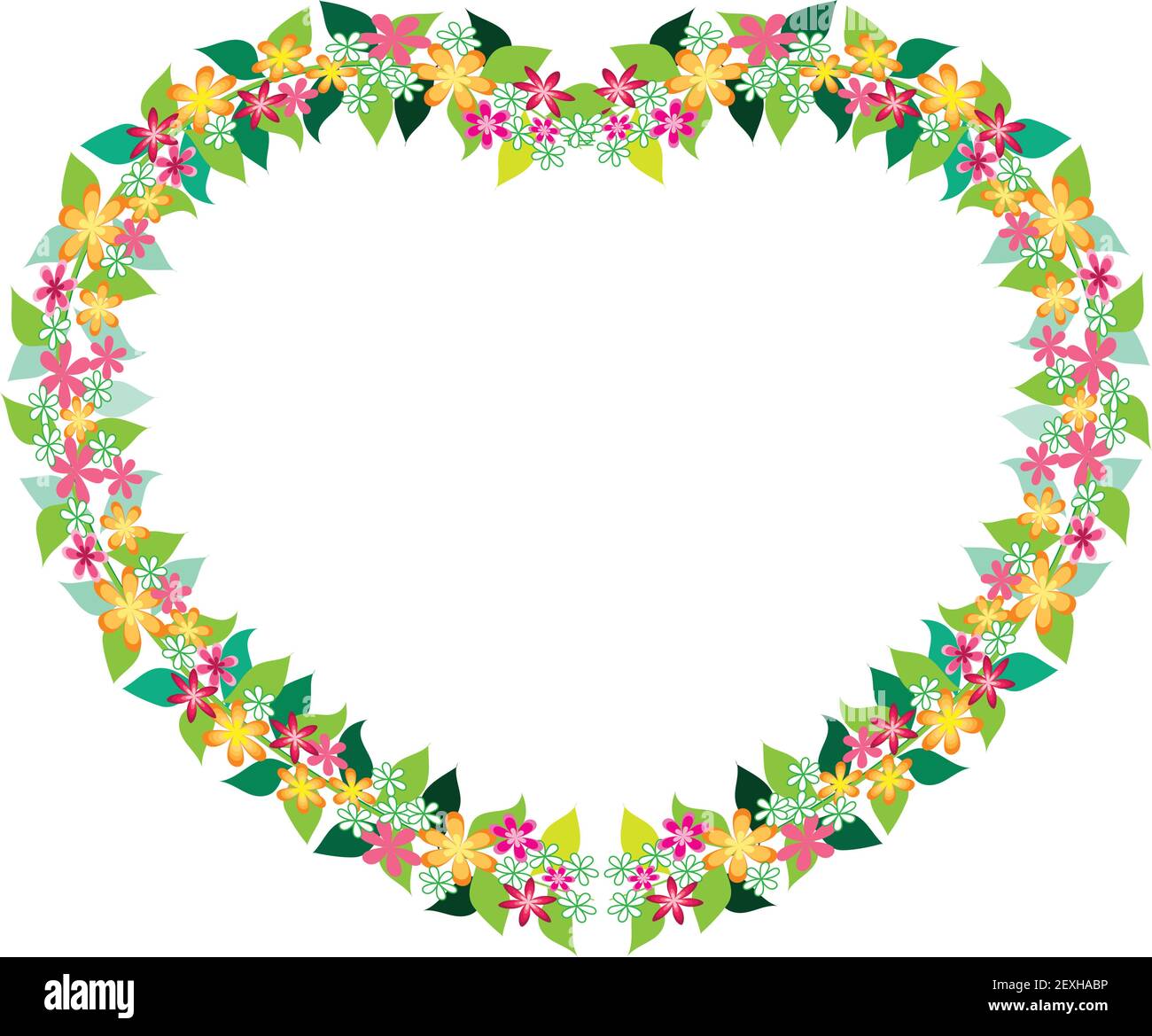 vector heart shape design border background Stock Vector Image & Art ...