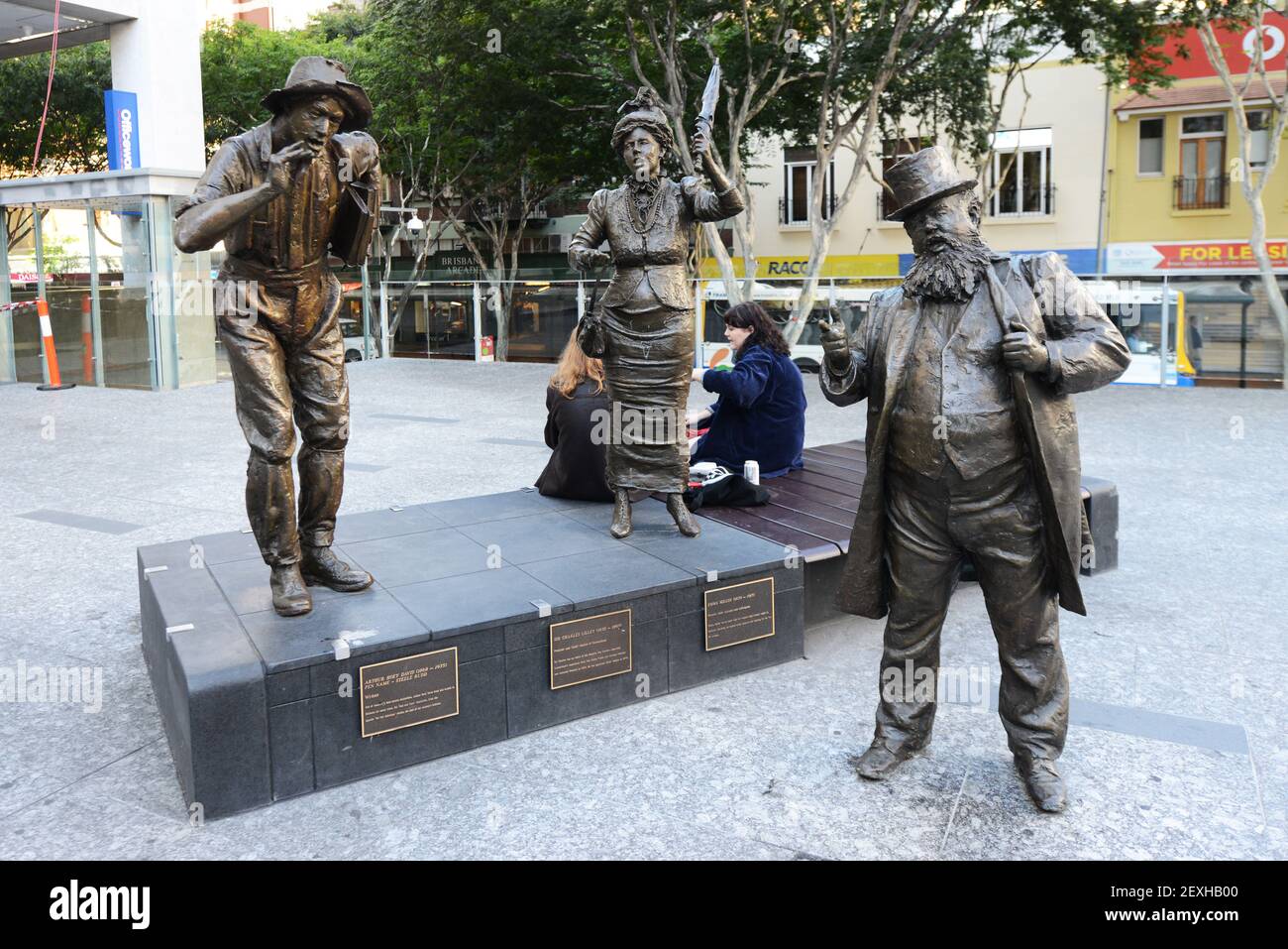 Statues of Suffragette & unionist Emma Miller and former premier and ...