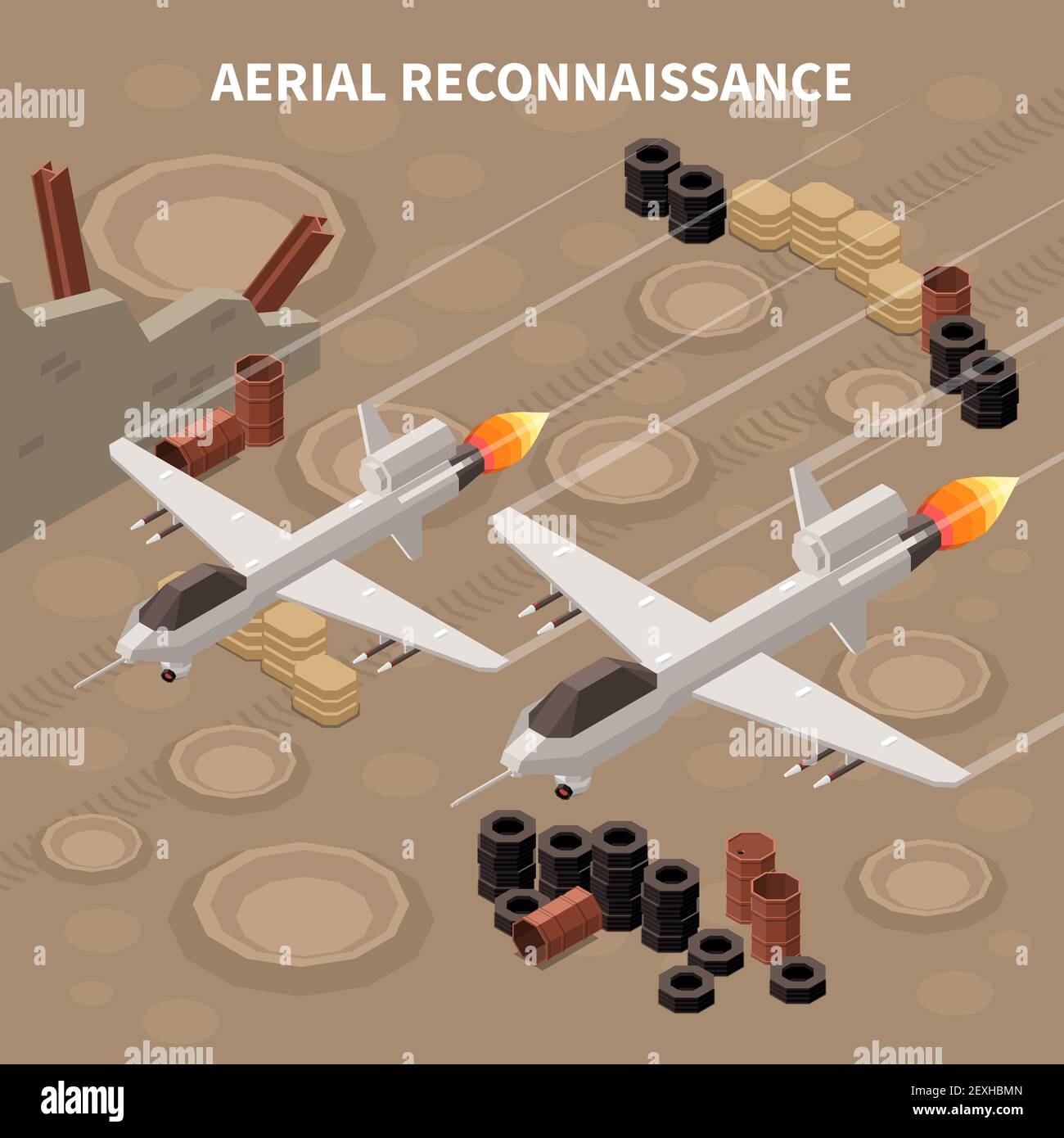 Unmanned flying objects Stock Vector Images - Alamy