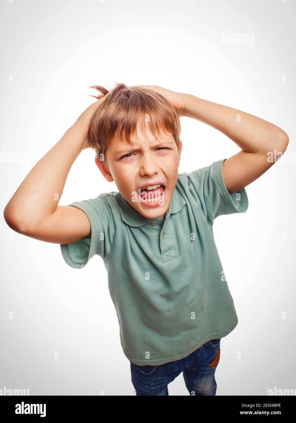 Anger face expression emotion hi-res stock photography and images - Alamy