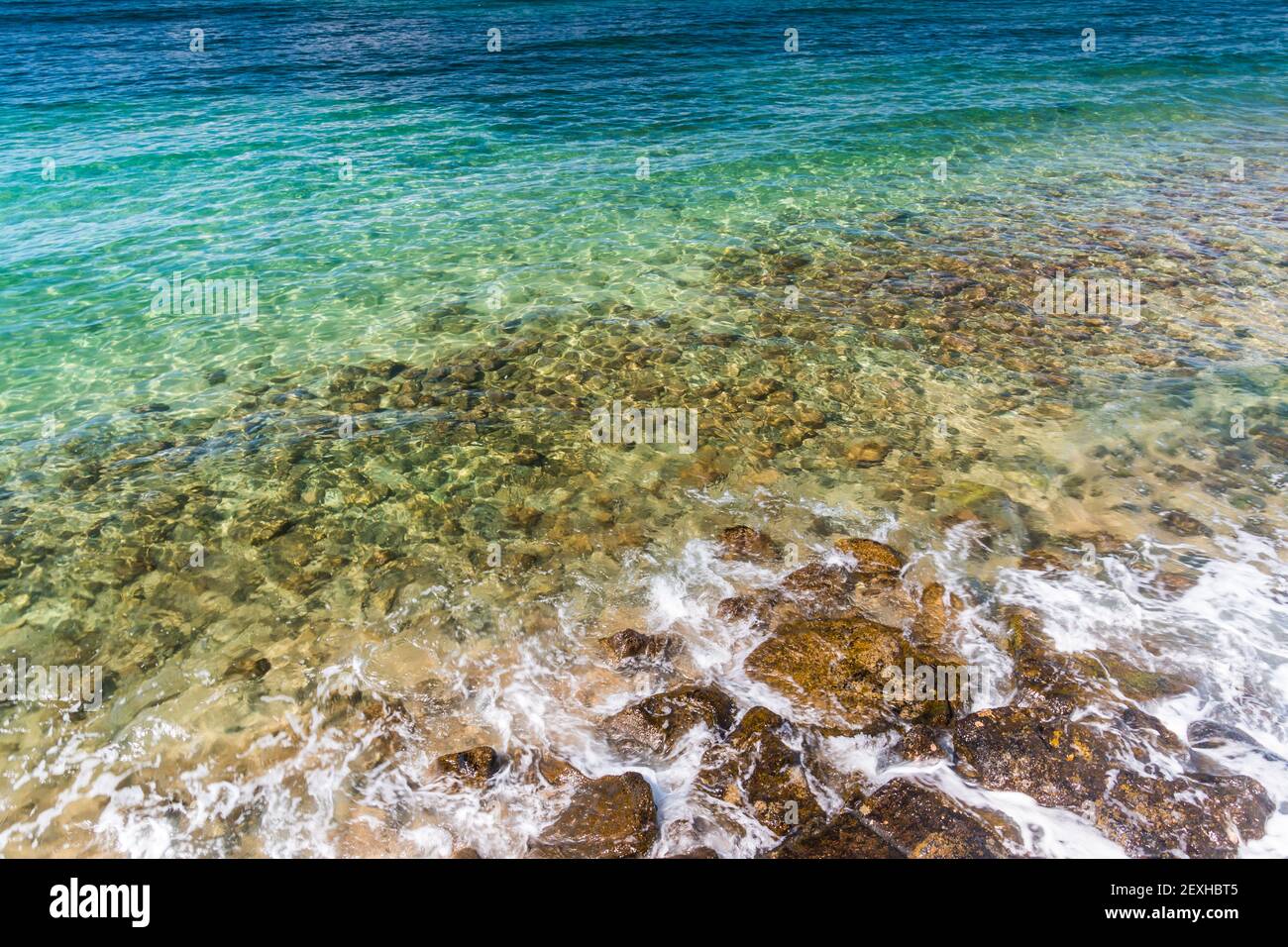 The Clear Warm Water of Lahaina Bay, Lahaina, Maui, Hawaii, USA Stock ...