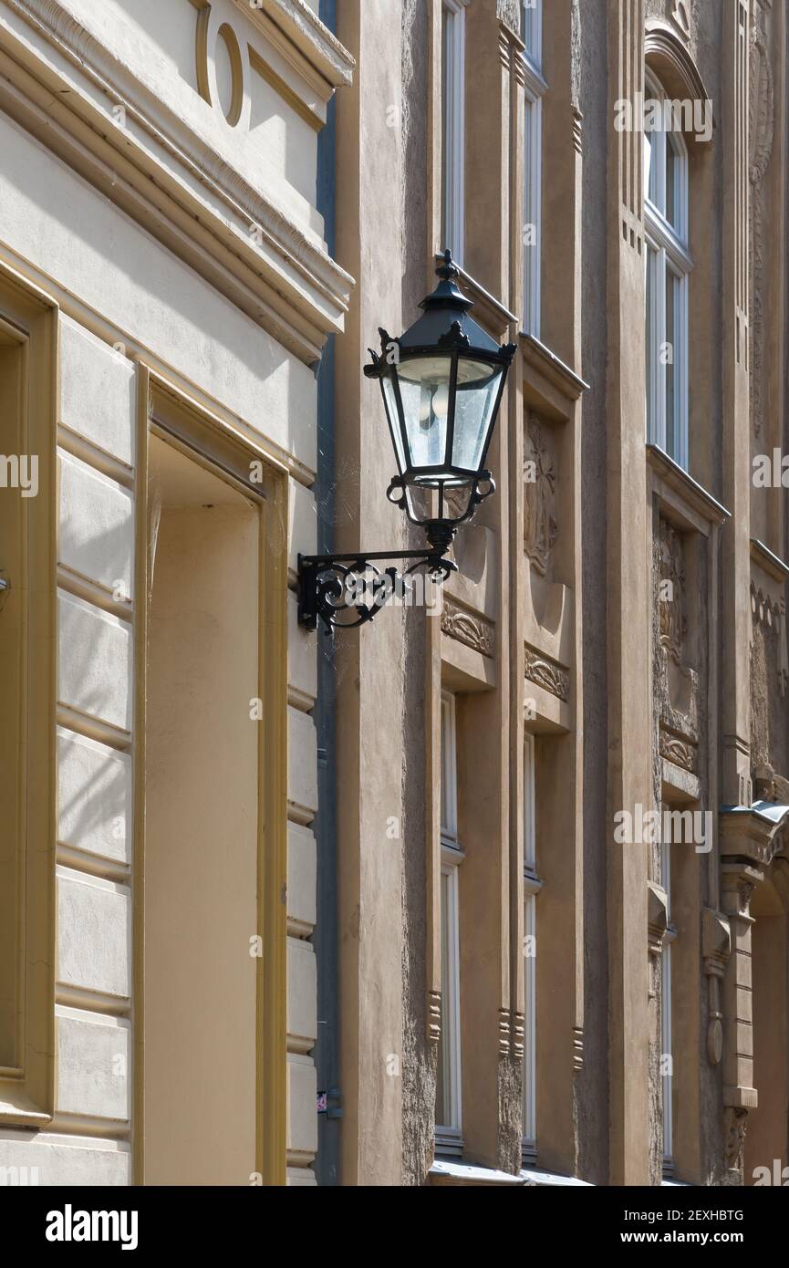 Detail of historical houses in Luckau, Germany Stock Photo - Alamy